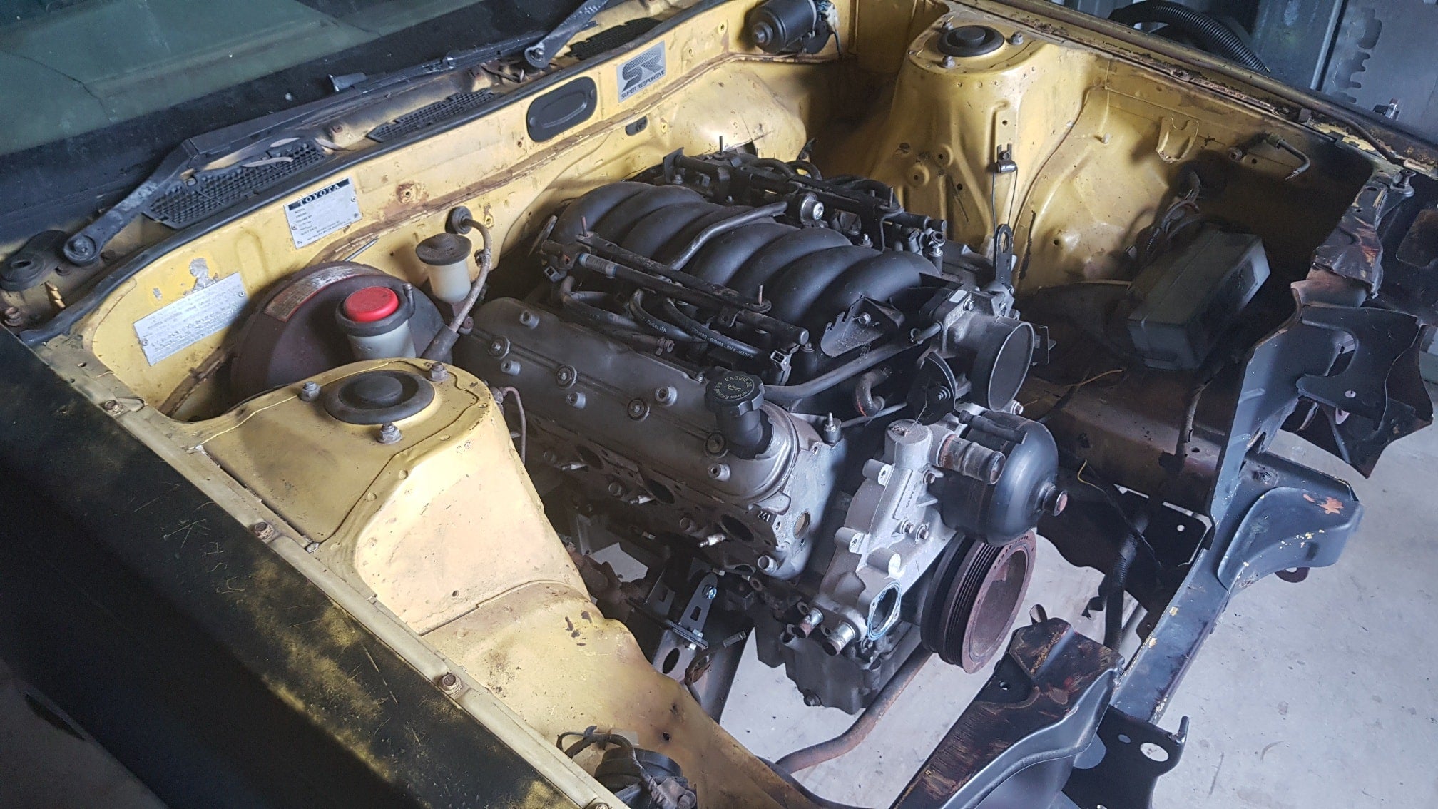 LS1 LS2 LS3 L98 ST141 toyota corona engine conversion motor mount swap ...