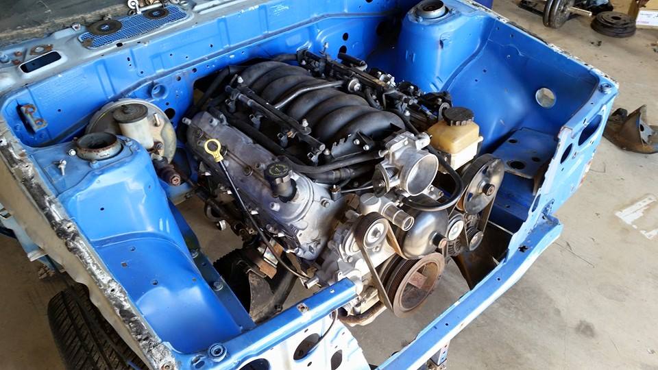 LS LS1 LS2 LS3 L98 LSA KE70 toyota corolla engine swap conversion mount ...