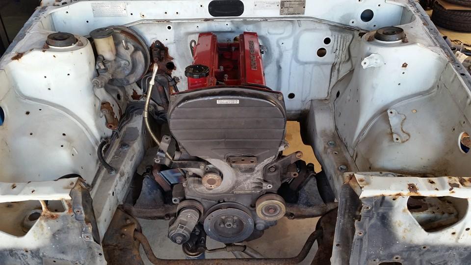 4G63 AE86 engine conversion swap kit custom mounts AE85 sprinter trueno ...