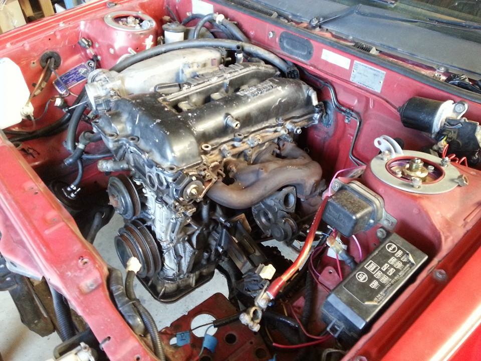 AE86 AE85 toyota sprinter sr20 SR20det engine conversion kit motor ...