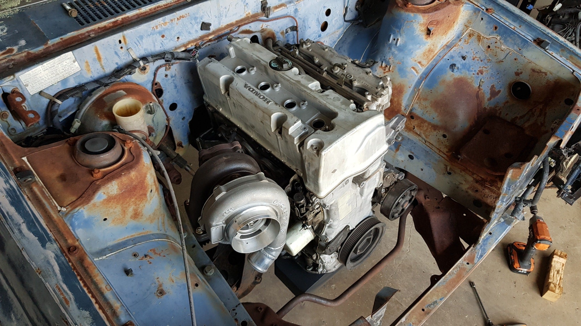 Toyota corolla AE71 K24a rwd engine conversion kit | KE Conversions