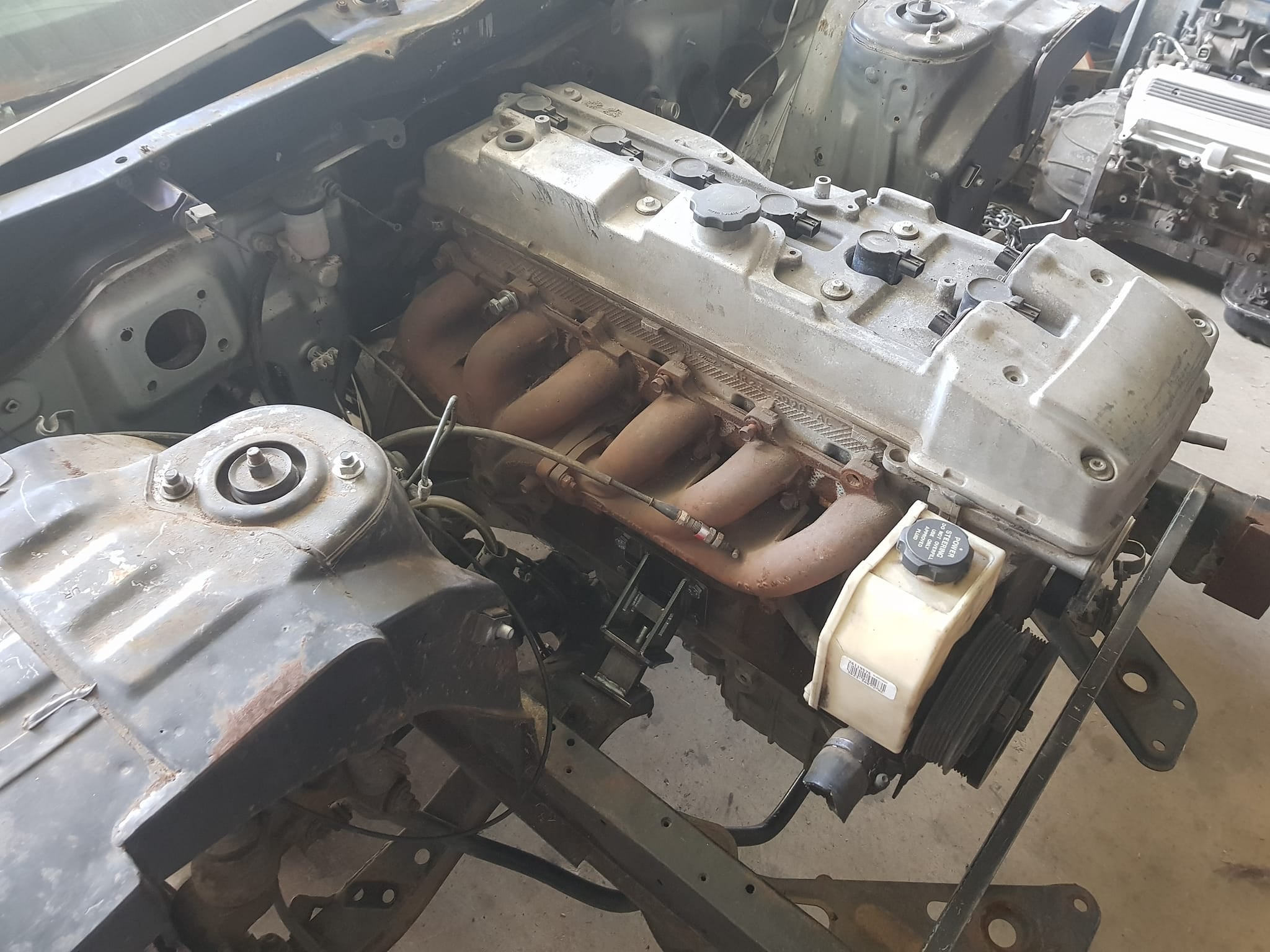 R33 skyline engine conversion kit BARRA T5 T56 swap motor mounts | KE ...