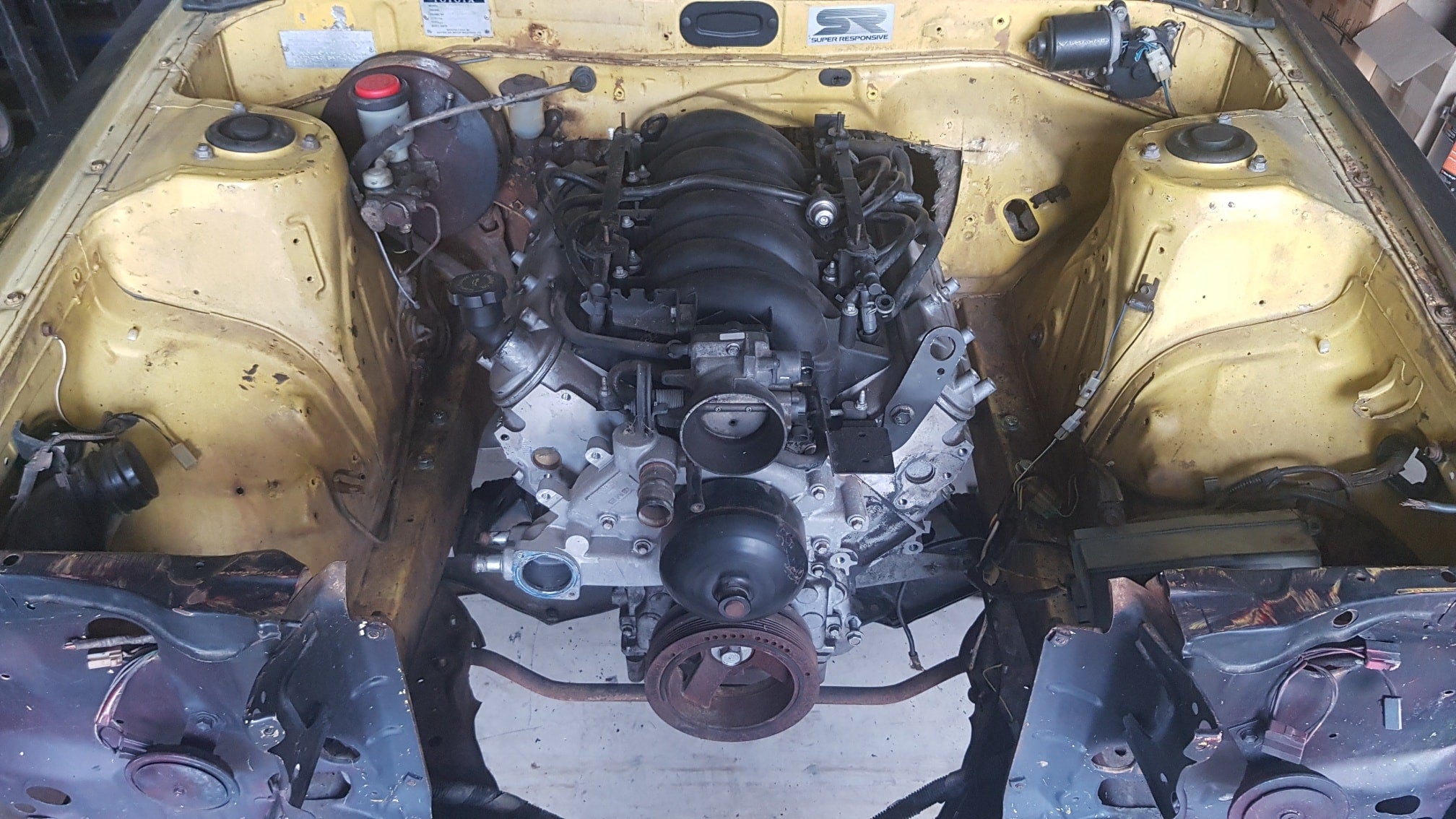 LS1 LS2 LS3 L98 ST141 toyota corona engine conversion motor mount swap ...