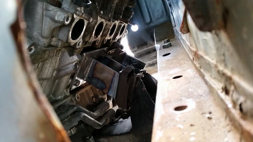 1UZ 1UZFE VVTi AE71 toyota corolla KE70 engine mounts custom motor swap ...