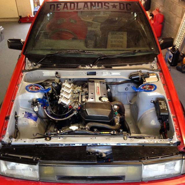 Toyota sprinter 3SGE BEAMS AE86 custom engine mounts swap kit ...