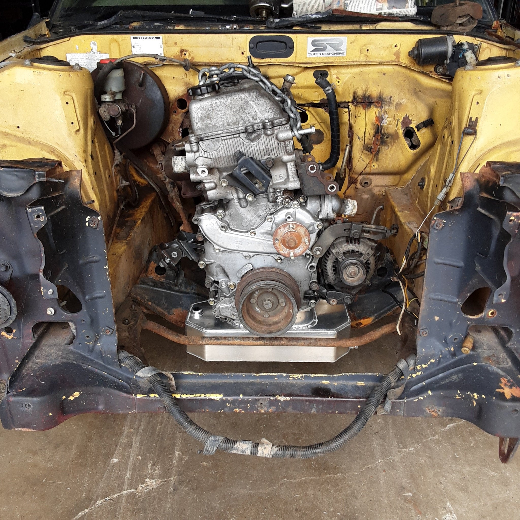 Toyota corona ST141 3RZ 3RZFE engine swap custom mounts conversion kit ...