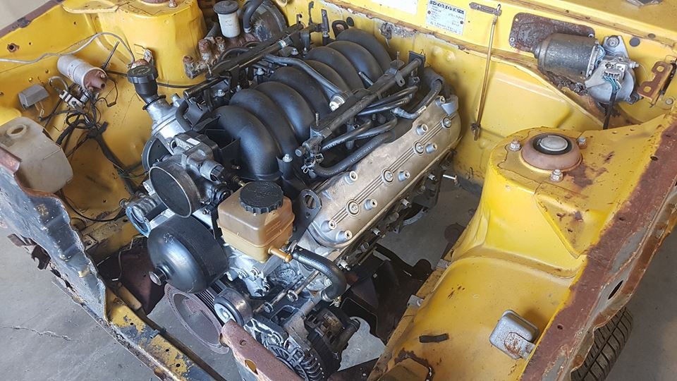 LS1 TE31 toyota corolla engine conversion swap kit V8 motor mounts | KE ...