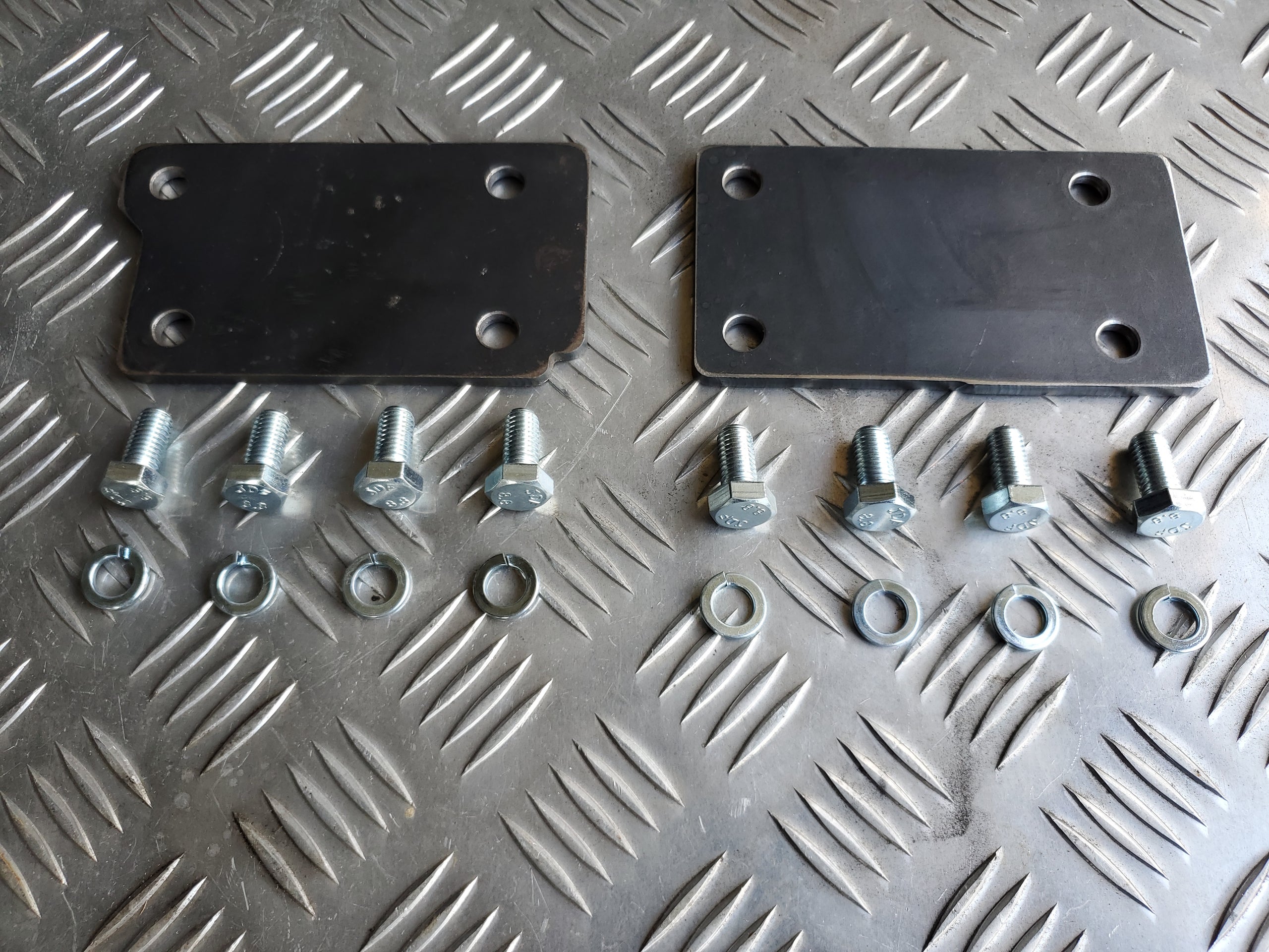 Ford BARRA steel engine plates DIY engine mount | KE Conversions