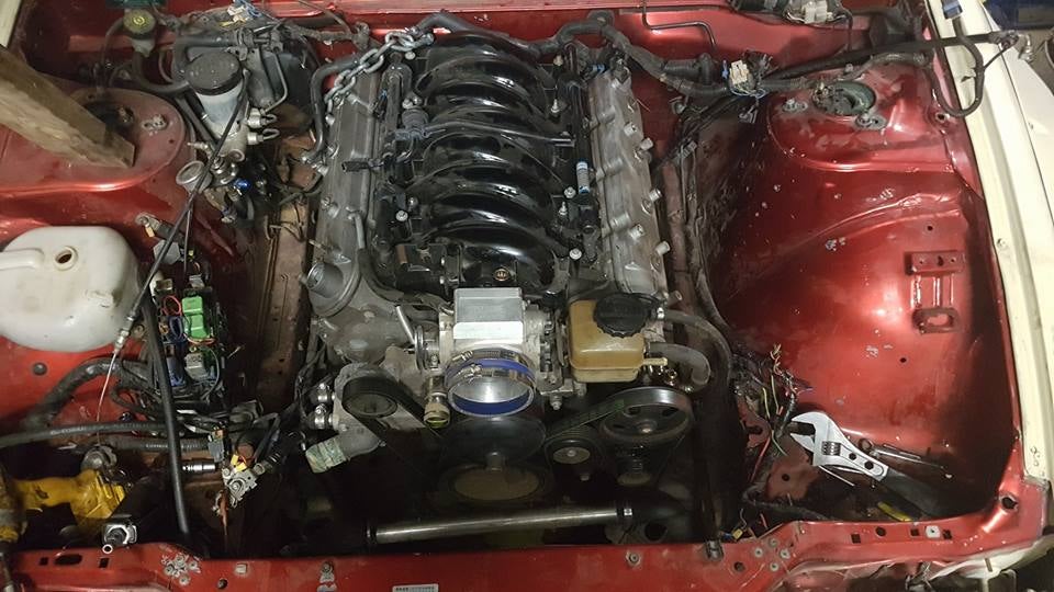 LS1 LS2 LS3 L98 S13 240sx Nissan silva custom engine conversion motor ...