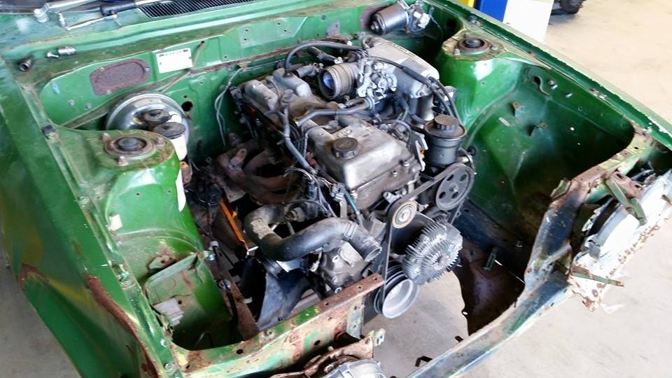 3RZ into RA23 with KE70 crossmember and rack and pinion conversion | KE ...