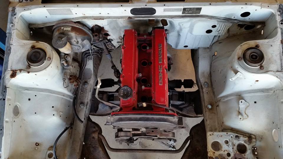 4G63 AE86 engine conversion swap kit custom mounts AE85 sprinter trueno ...