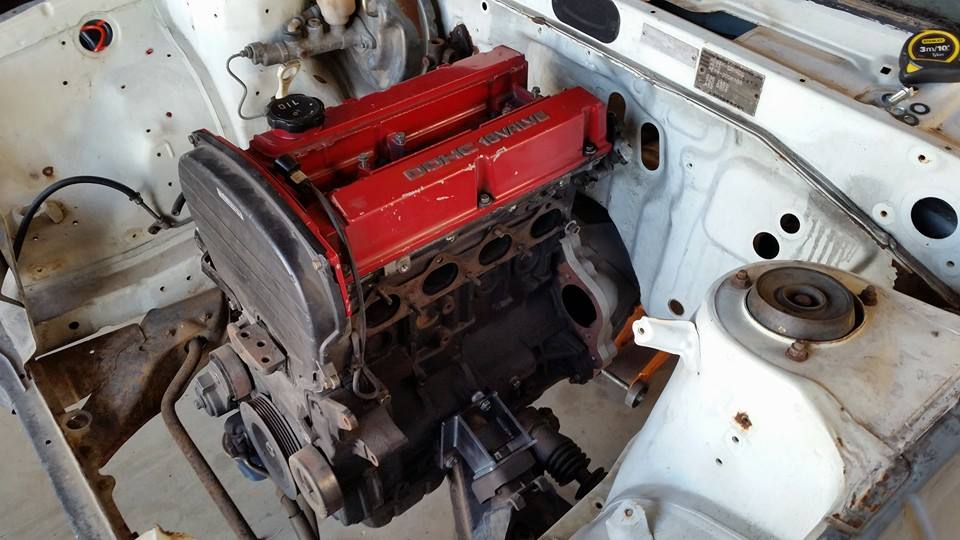 4G63 AE86 engine conversion swap kit custom mounts AE85 sprinter trueno ...